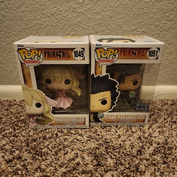 Funko | Toys | Fairytail Mavis Vermillion Gray Fullbuster Fye Funko Pop ...